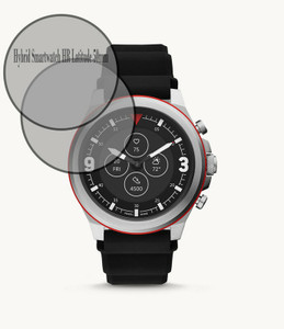 Spnrs Front and Back Tempered Glass for YU Fossil Hybrid Smartwatch HR ...