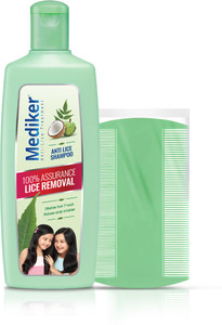 MEDIKER Anti lice Treatment Shampoo + Comb, Effective painless way of ...