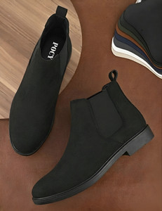 Pocy Shoes Black Chelsea Boots For men Boots For Men - Buy Pocy Shoes ...