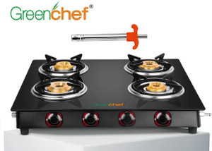 Greenchef Ebony Glass Manual Gas Stove Price in India - Buy Greenchef ...