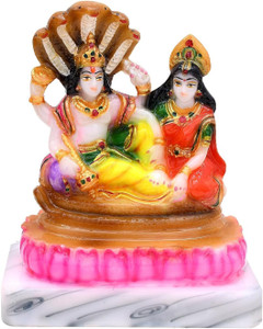 DARIDRA BHANJAN marble Lord Vishnu Laxmi On Sheshnag Idol Narayan laxmi ...
