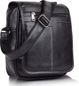 SAFARIGO Black Sling Bag Vegan Leather sling bag for men Black - Price ...