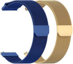 AOnes Pack of 2 Magnetic Loop Watch Strap for Fastrack Optimus Pro ...