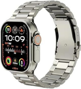 OMAZONE 800 Ultra Metal Silver BT Calling luxury Smartwatch HD Display ...