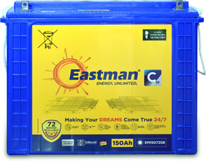 EASTMAN 150AH Flooded Solar Battery Price in India - Buy EASTMAN 150AH ...