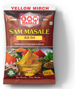 SAM Masale Yellow Chilli Powder | Pure & Organic Pili Mirch Powder ...