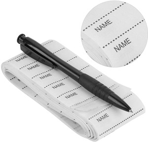 PROBEROS 8.3 cm 200Pcs Name Labels Writable Iron On Clothing Labels ...