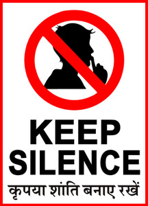 keep silence poster