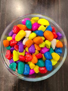 coloured pebbles