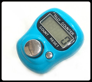Hari Sharnam Mini Hand Tally Counter Finger Ring Digital|Silver_HS35 ...