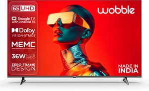 Wobble K Series 163.8 cm (65 inch) Ultra HD (4K) LED Smart Google TV ...