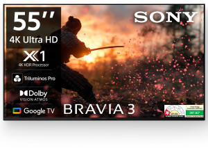SONY Bravia 3 138.8 cm (55 inch) Ultra HD (4K) LED Smart Google TV with ...