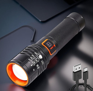 FIRSTLIKE 1000 Meter Long Range High Beam Laser Led 200W torch with SOS ...