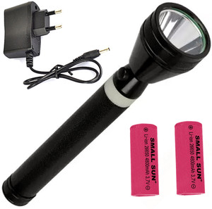 LED FLASHLIGHT Rechargeable Metal Led Torch Light Meter Waterproof ...
