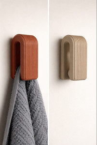 MAHA Modern Self Adhesive Wall Mounted Towel Holder Hook for Bathroom ...