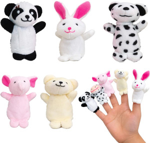 FunBlast Finger Puppets Set for Kids | Kids Plush Toys Set, Velvet ...