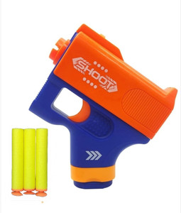 Vasuki Mini Soft Blaster Manual Soft Bullet Gun For Kids (Included 3 ...