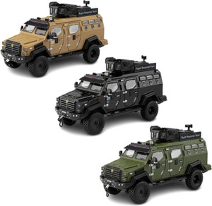 MHI 1:24 Die-Cast Armored SWAT Vehicle Toy–Rapid Response Team Military ...
