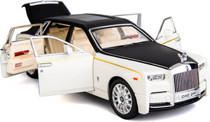 DEZICON 1:24 Scale Die-cast Metal Car Die-cast Model Phantom white DZE ...