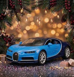 GKNEX Diecast Sports Car Bugatti Chiron Toy 1:36 Pull Back Model For ...