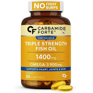 CARBAMIDE FORTE Triple Strength Fish Oil Omega 3 Capsules 1400mg for ...