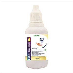SOVAM Diabetic Liquid Drop 100% Ayurvedic Formulation, Natural ...