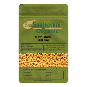 Som Sanjeevani Organic Methi Dana 400-Fenugreek Seeds-"Rich in natural nutrients & fiber-Natural ...