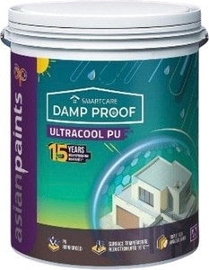 ASIANPAINTS Damp proof Ultra 20L ULTRA COOL PU White Emulsion Wall ...