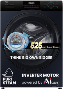 Haier 8 kg 5 Star with Powered by AI-DBT, AI Wash, PuriSteam, 525 mm ...