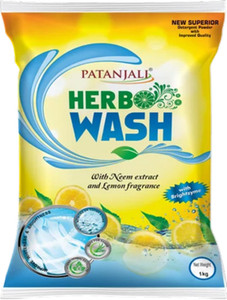 PATANJALI Herbo Wash Detergent Powder, Dissolves Easily & Removes Tough ...