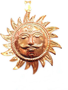 BHM Collectiom Wall Hanging Surya Narayan Face, Copper Yantra Copper ...