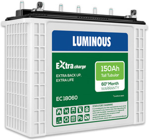 LUMINOUS ILTT 18060 Tubular Inverter Battery Price in India Buy LUMINOUS ILTT 18060 Tubular Inverter Battery online at Flipkart
