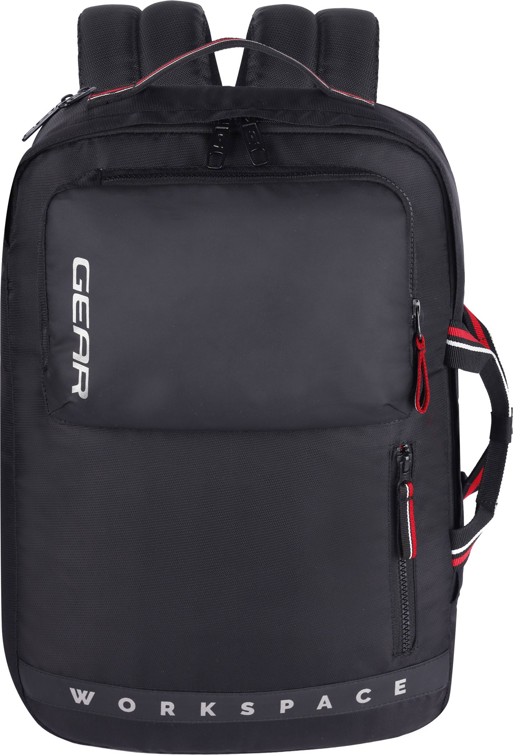 Gear Workspace Hybrid Briefcase 18 L Laptop Backpack Black-Red - Price ...