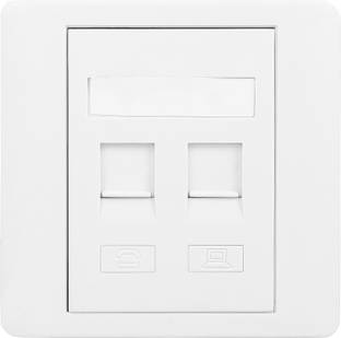 ANDTRONICS Combo Set - RJ45 CAT6E Lan I/O Network Keystone Jack + Gang ...