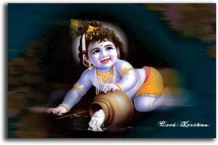 PIXELARTZ - Lord Krishna Poster 3D Poster - Religious posters in India ...