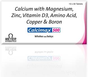 Calcimax 500 Calcium Supplement Price in India - Buy Calcimax 500 ...