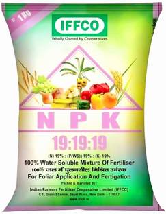 Iffco Npk 19 19 19 Plant Fertilizer Nutrient Food 1000 Grams 1 Kg ...