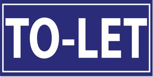 WallDesign To-Let Sign Board 14 in x 7 in For Building Shop Appartment ...