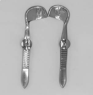 scientific indian I Snellen Entropion Clamp I Fixation Forceps Price in ...