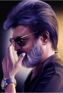 Poster Rajnikanth Art Poster (Wall Poster, 300GSM Matt, 13x19 Inches ...