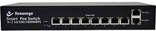 SECUREYE 8 Port POE Switch (S-8FE-2UE-LD-NB) 8 Ports 100 Mbps Network ...