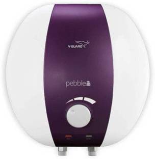 V-Guard 15 L Storage Water Geyser (PEBBLE PRO 15L WITH SAFE SHOCK 5 STAR AND PIPE, PURPLE WHITE ...