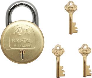 Godrej Navtal 8 Levers Deluxe Hardened - 3 keys Lock - Buy Godrej ...