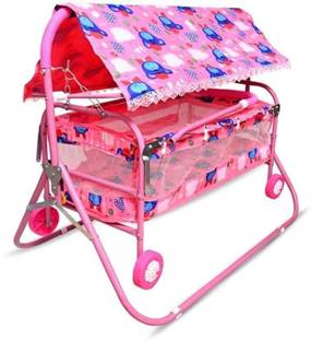 AKSTEEL Baby Swing Cradle Jhula with Mosquito Net for New Born Baby ...
