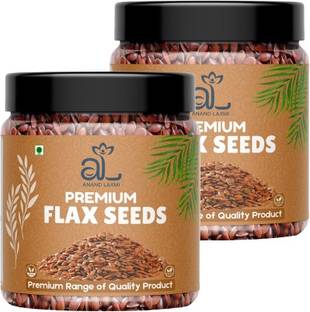 AL Anand Laxmi Combo Flax Seeds, Alsi Seeds, for Hair Growth, Raw Seeds ...