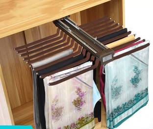 Volo Soft Close Pull Out Pants Rack - 22 Arms Steel Pull Out Saree ...