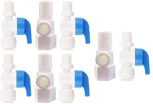 Aameria Plastic Inlet Coupling+Valve/Connector for RO Water Purifier 1/ ...