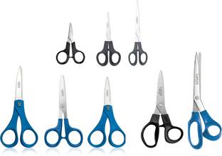 Cartini Set of 8 Home & Office Use Stainless Steel All-Purpose Scissor ...