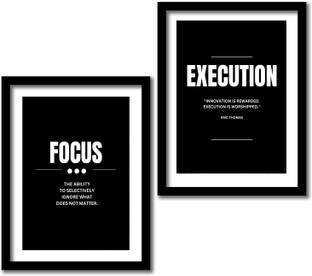 Focus and Execution Paper Print - Quotes & Motivation posters in India ...