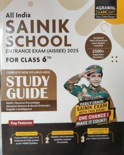 Sainik School Guide Book Class 6 for Entrance Exam 2025 English Medium ...